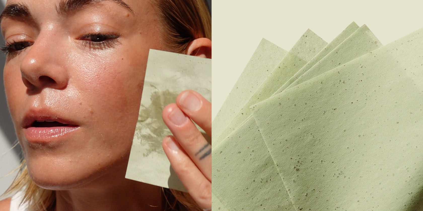 introducing green tea oil control papers - Ere Perez Natural Cosmetics