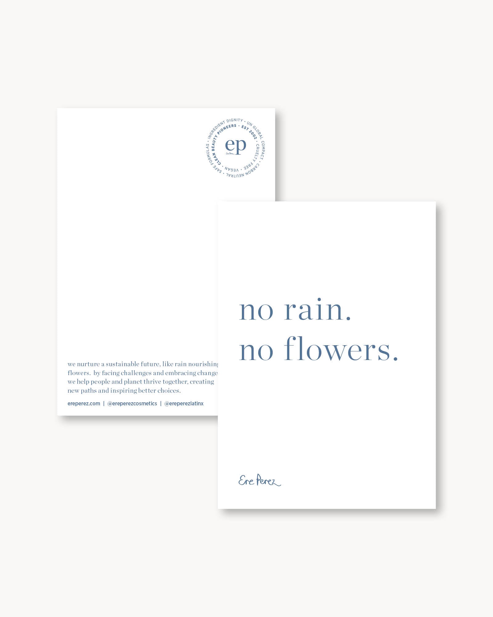 ep post card - Ere Perez Natural Cosmetics
